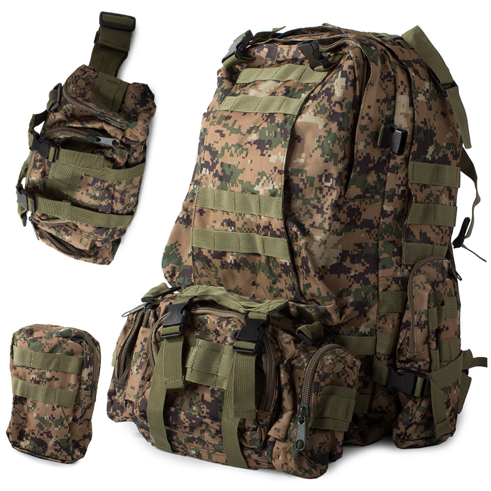 Military Tactical Survival Backpack 48.5L Digital Green Camo – Tito'Shop